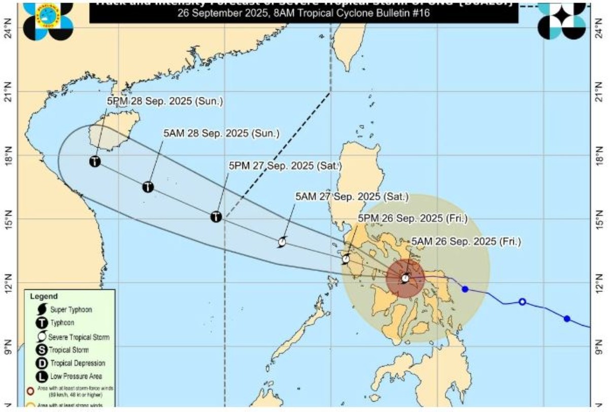 Bagyo Opong, asidegen iti Romblon-Bannawag